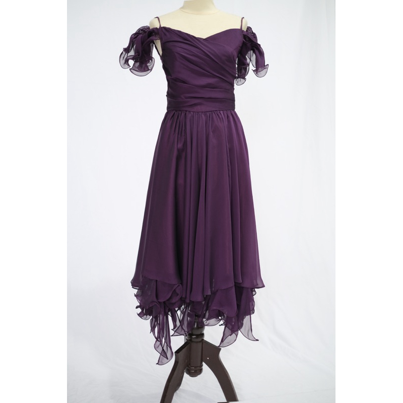 Jual gaun dansa sabrina dance gown warna ungu tua | Shopee Indonesia