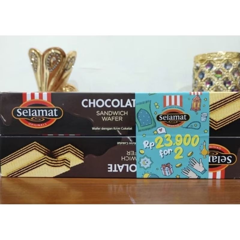 Jual Wafer Selamat Coklat Chocolate Choco paket double spesial sandwich ...