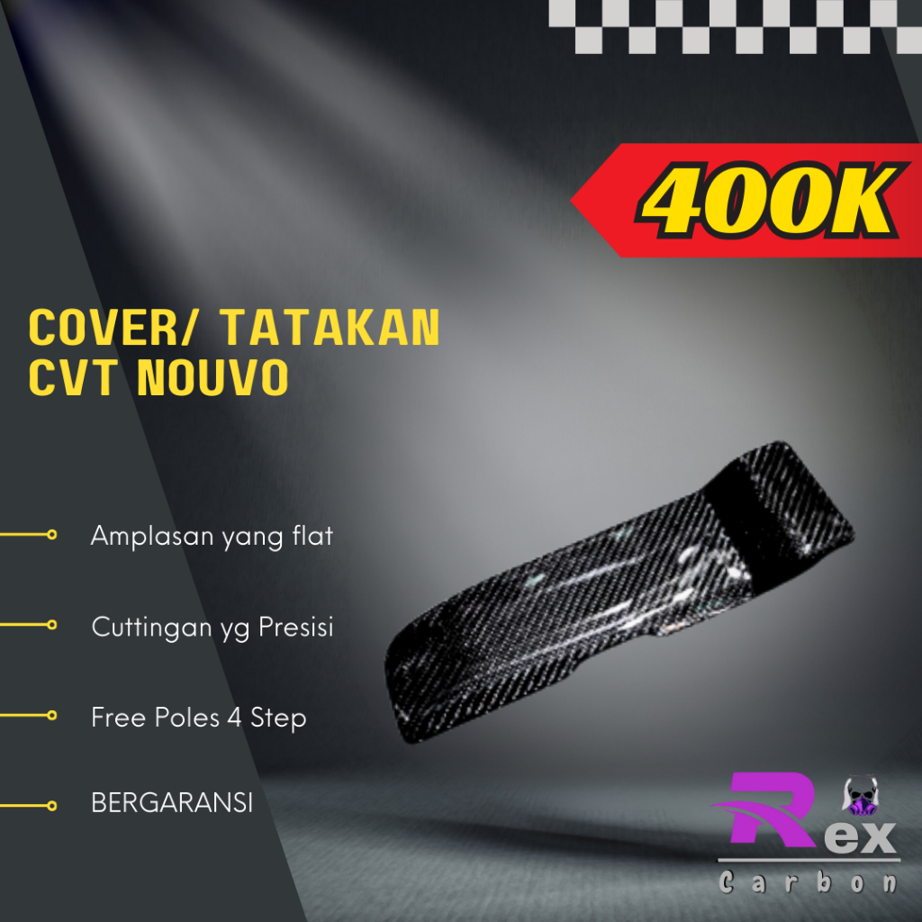 Jual cover cvt/ tatakan cvt nouvo Carbon kevlar/ karbon fiber | Shopee ...