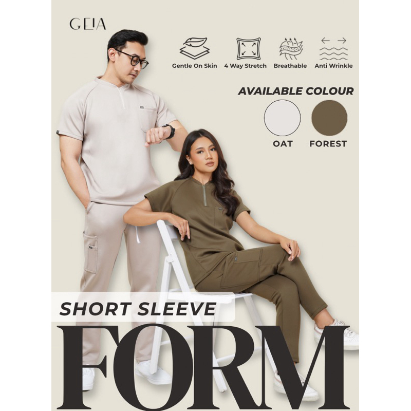 Jual SCRUB [FORM] GEIA Scrub Dokter | Scrubs Dokter | Baju Dokter ...