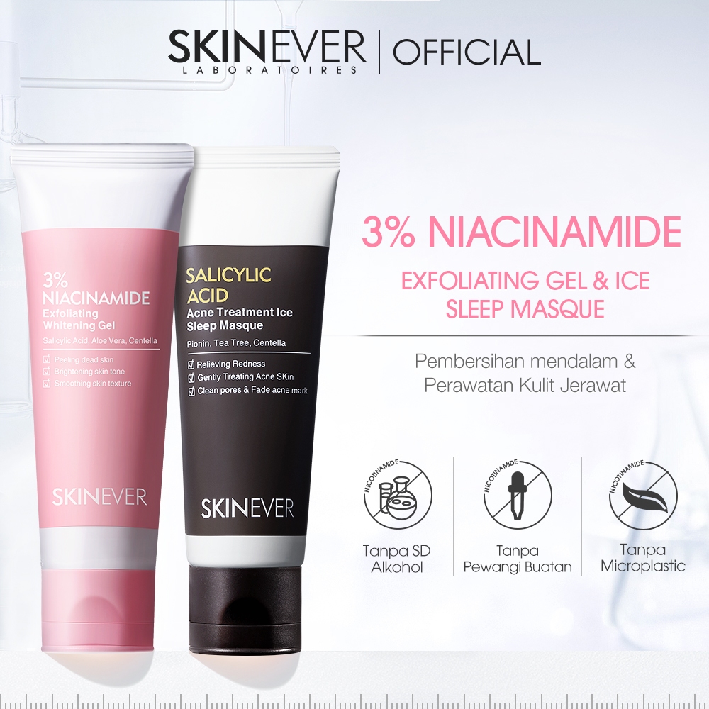 Jual SKINEVER Peeling Gel Niacinamide Salicylic Acid Acne Treatment Ice ...