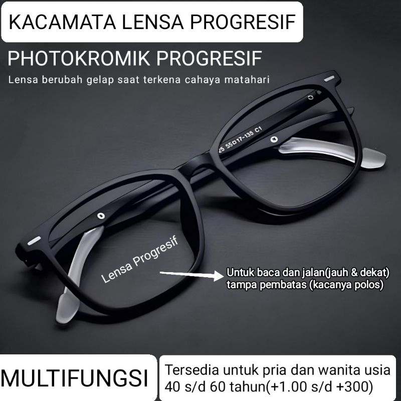 Jual Kacamata lensa Progresif baca dan jalan model sporty kaca ...