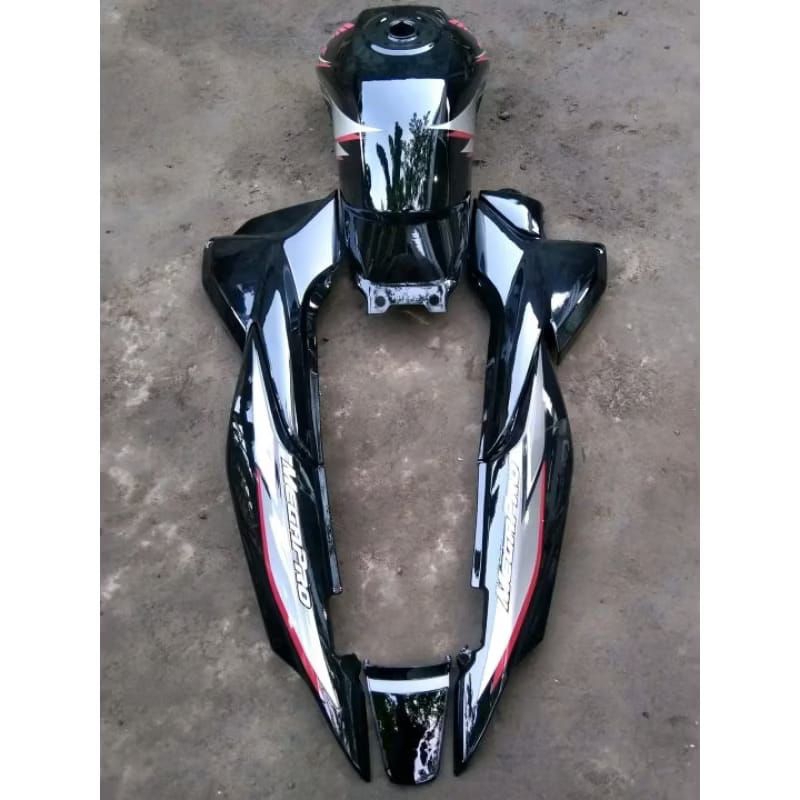 Jual tangki megapro primus set bodi dan box aki warna hitam set polet ...