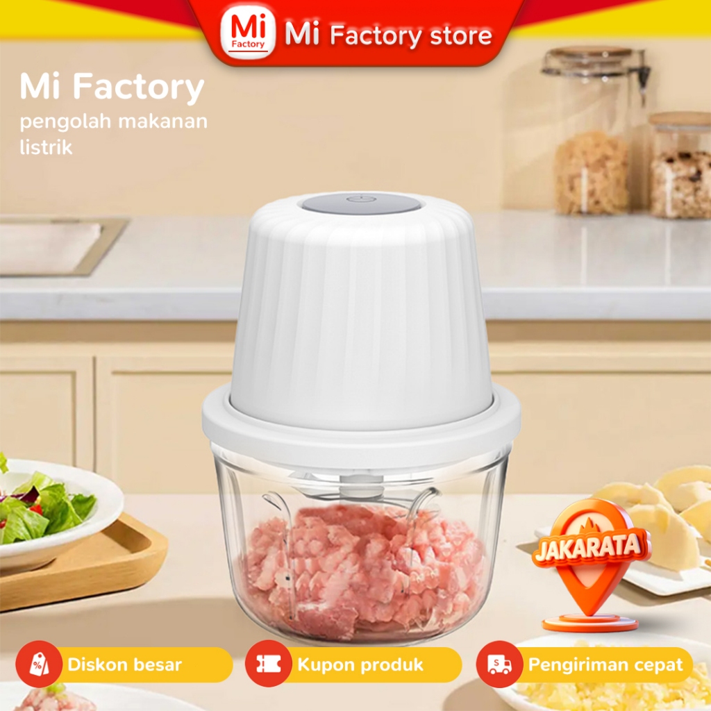 Jual Mi Factory Fortune Chopper Makanan Listrik Mini, Penggiling Daging ...