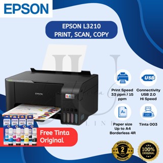 Jual Printer Epson L3210 A4 ECOTANK All in One InkTank (Print,Scan,Copy) | Shopee Indonesia