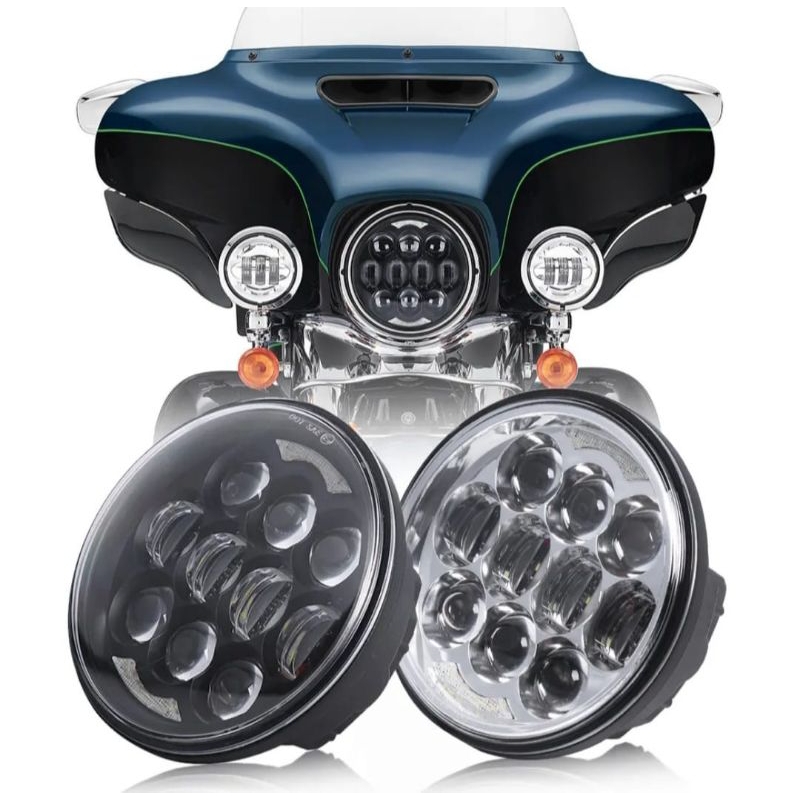 Jual Headlamp Daymaker Spider LED 5.75 inch Harley Davidson 80Watt ...