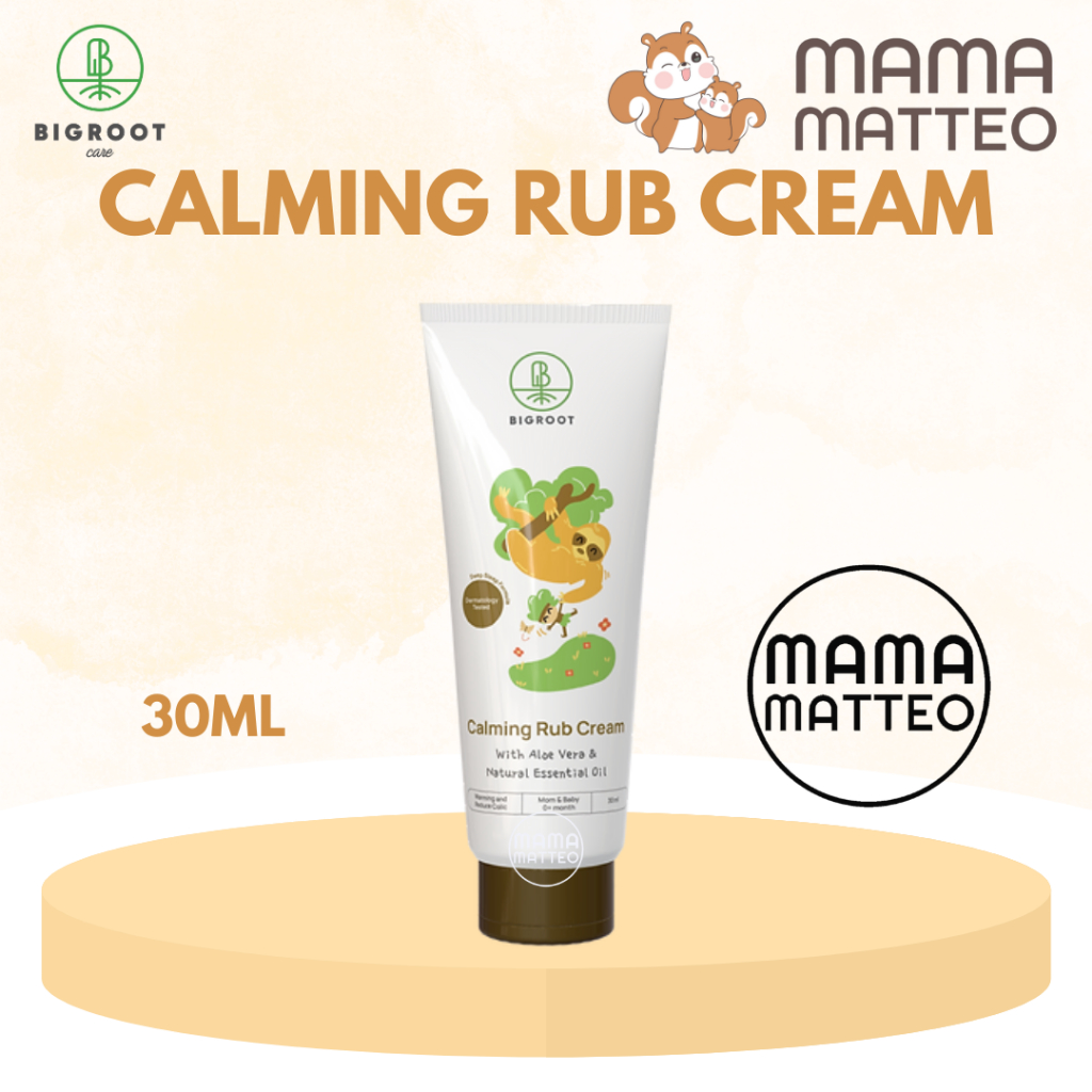 Jual BIGROOT Calming Rub Cream 30ml / Melegakan Pernafasan Bayi Kolik ...