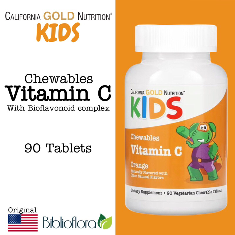 Jual california gold Nutrition kids vitamin C chewable tablet kunyah 90 ...
