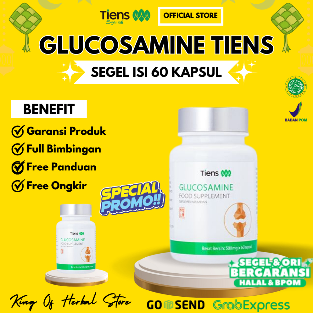 Jual TIENS Glucosamine Obat Persendian Tulang Lutut Otot Original Segel ...