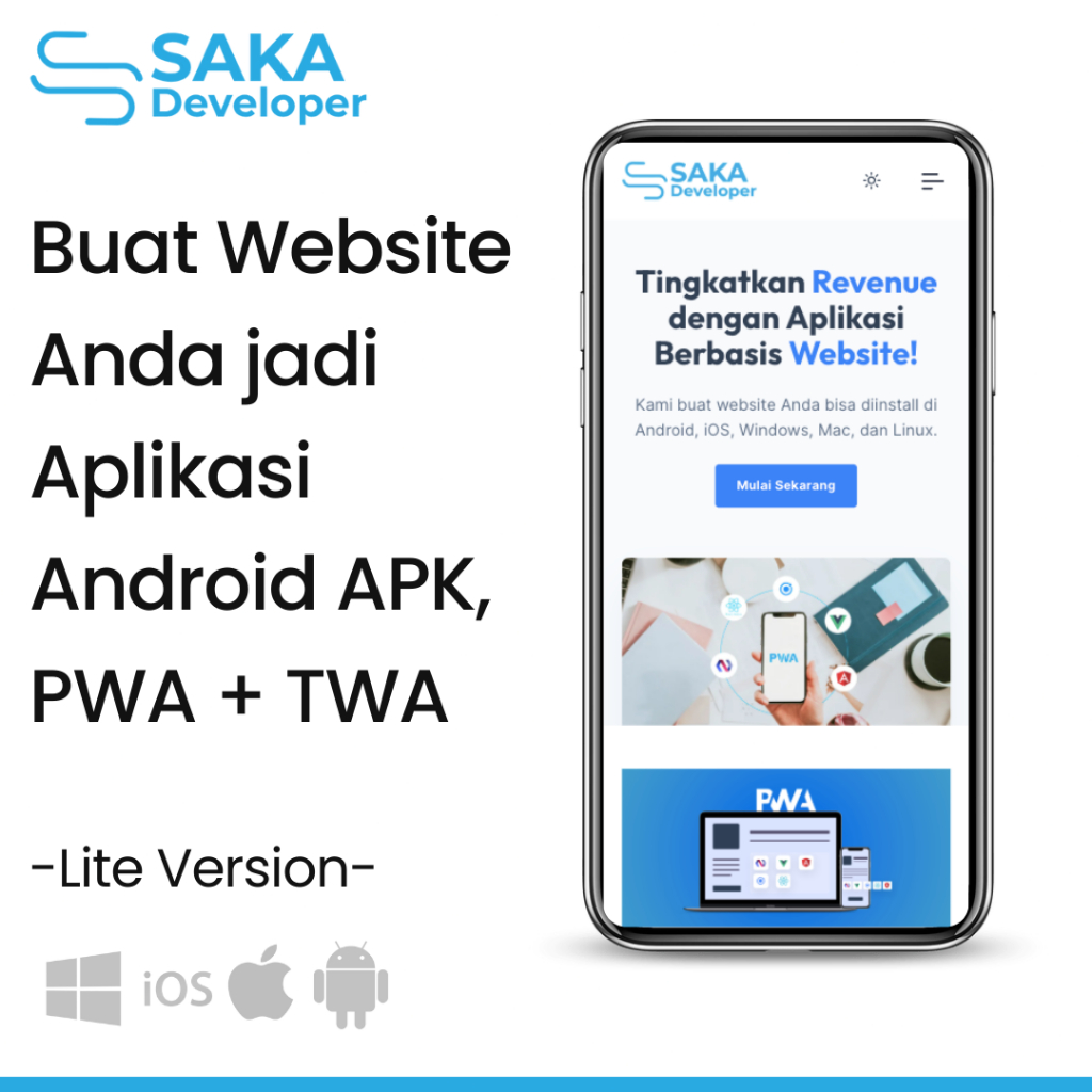 Jual (Lite) Convert Website jadi Aplikasi Android, APK, TWA dan PWA | Shopee Indonesia