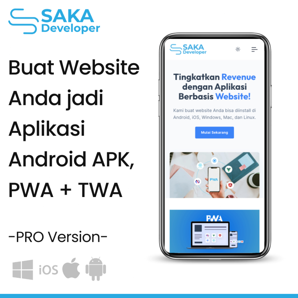 Jual (PRO) Buat Website Anda Jadi Aplikasi Android APK, PWA dan TWA | Shopee Indonesia