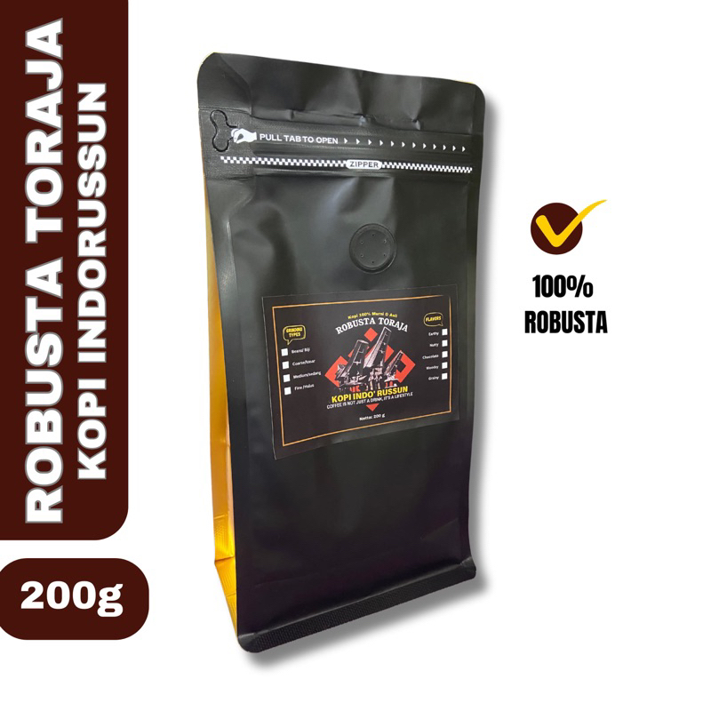 Jual KOPI TORAJA ORIGINAL 100% ROBUSTA 200gr | Shopee Indonesia