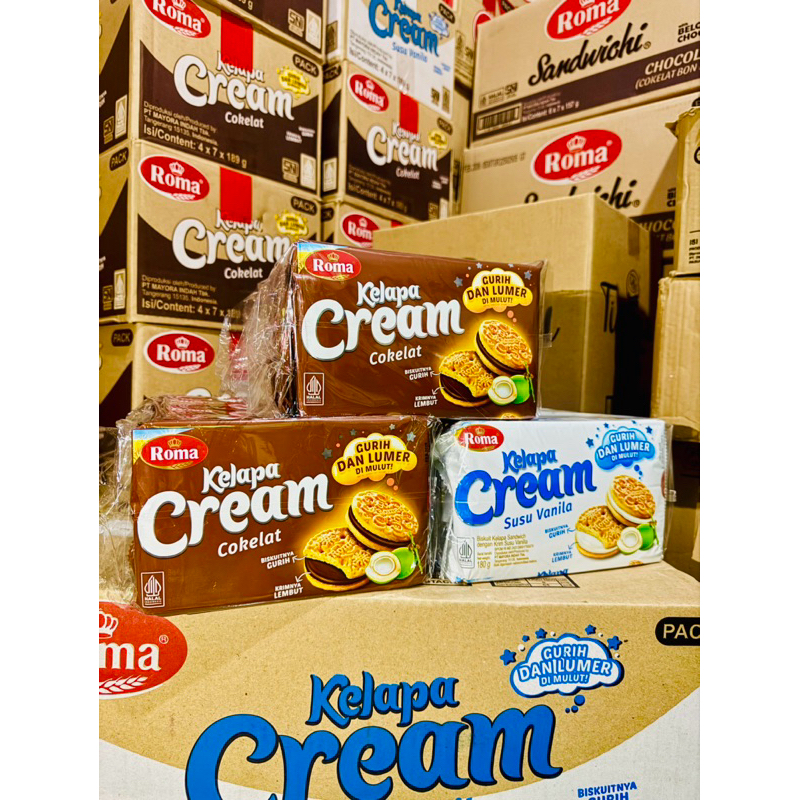 Jual Roma Kelapa Cream Mayora 1 Dus isi 28 Snack Hajatan | Shopee Indonesia