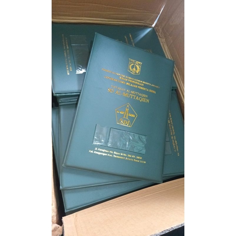 Jual MAP RAPORT COVER RAPORT/IJAZAH EMBOS FOIL (ASE) | Shopee Indonesia