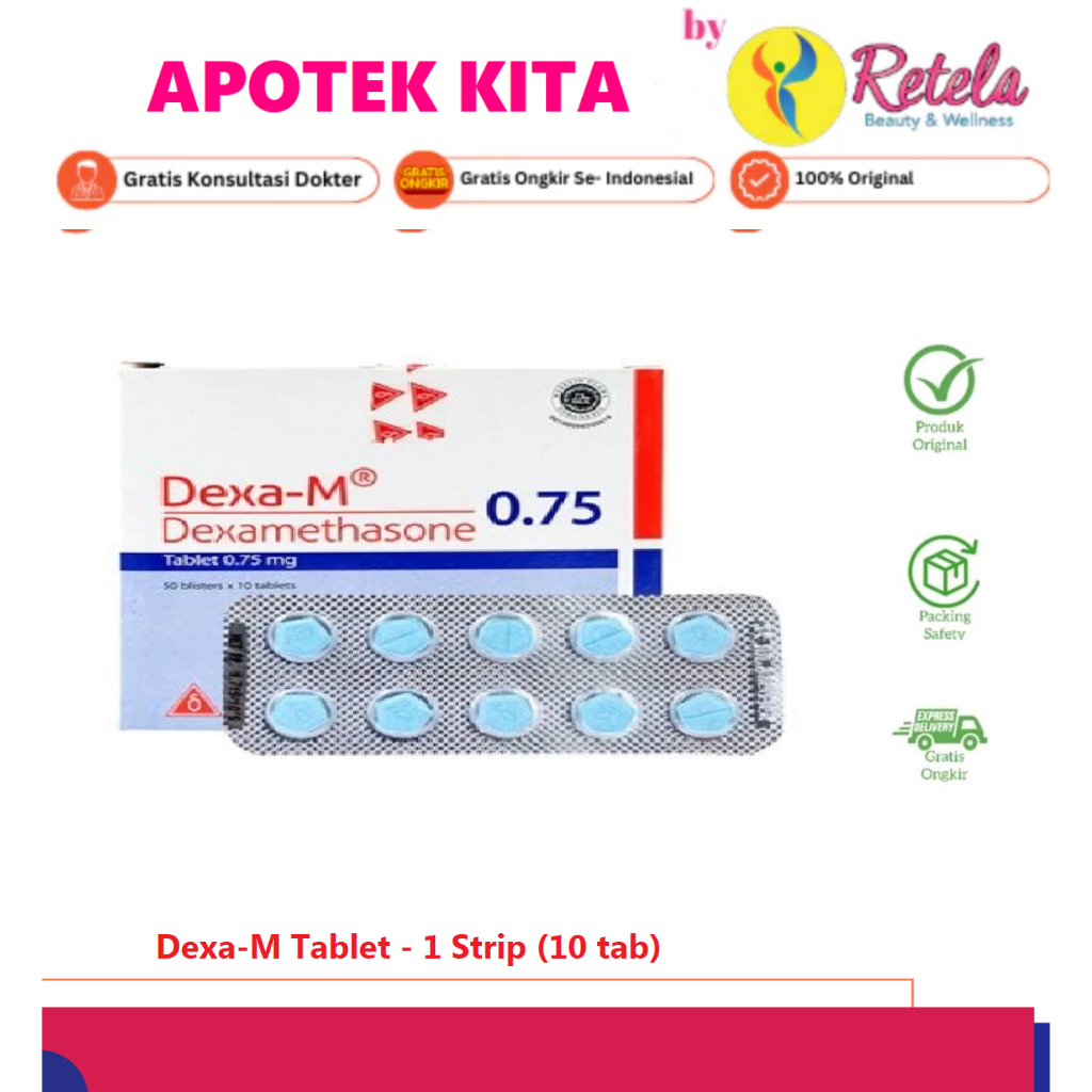 Jual DEXA M 0.75 MG 1 STRIP 10 TAB | Shopee Indonesia