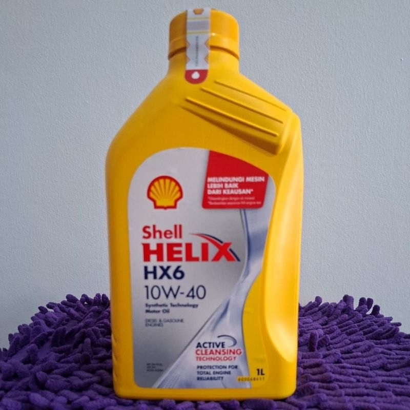 Jual oli mesin shell HELIX HX6 10W-40 1liter | Shopee Indonesia