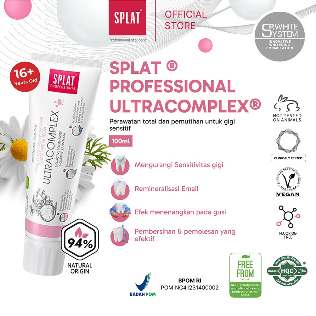 Jual SPLAT Professional Series Ultracomplex 100ml Toothpaste - Pasta ...