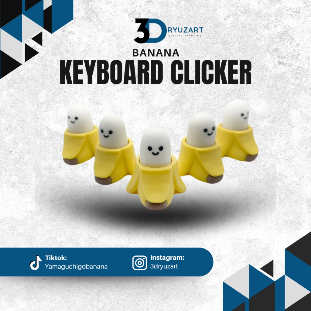 Jual Banana Keyboard clicker/ Banana Keyboard Clicker/ Fidget Keycap ...