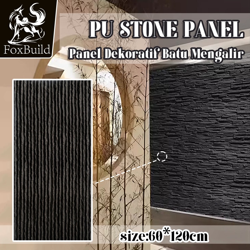 Jual Panel Dekorasi PVC Motif Batu Alam Aliran Air - Anti Slip, Tahan ...