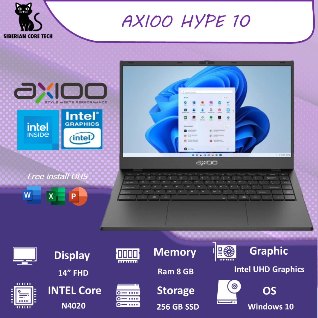 Jual Laptop AXIOO HYPE 10 | HYPE 1 N4020 RAM 8GB 384SSD WINDOWS 14.0 ...
