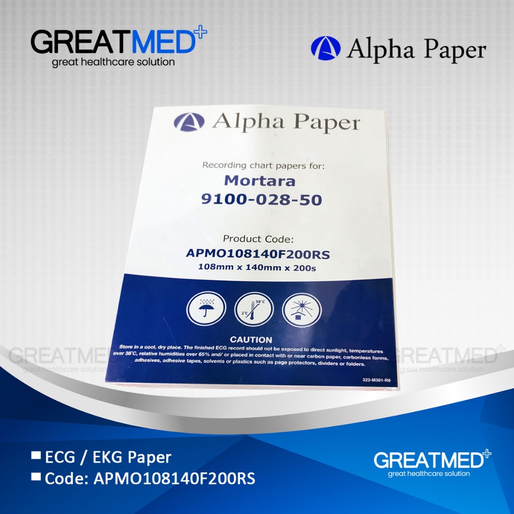 Jual Kertas EKG | ECG | Thermal Paper | MORTARA 9100-028-50 | 108x140mm ...