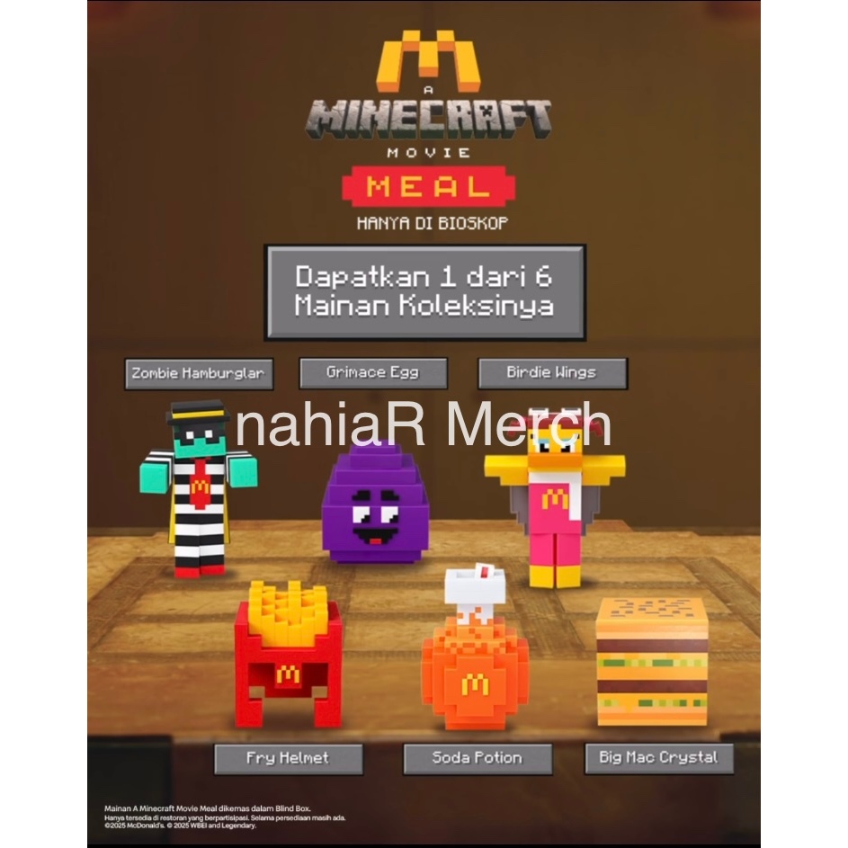 Jual A Minecraft Movie x McDonald's Official Blind Box Collectible Toys ...