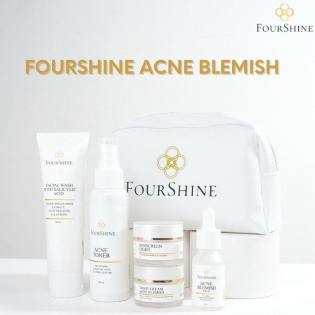 Jual Fourshine Acne Skincare isi 5 pcs | Shopee Indonesia