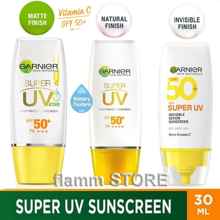 Jual Garnier Light Complete Super UV Sunscreen 30ml- Matte Natural ...