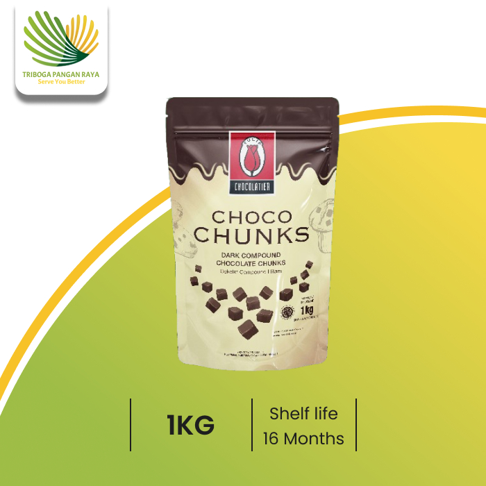 Jual Tulip Chocolate Choco Chunks Compound 1Kg | Shopee Indonesia