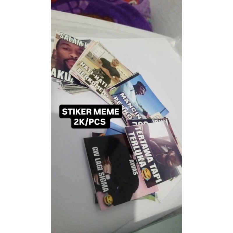 Jual STIKER LUCU STIKER MEME STIKER JOMOK RANDOM/ PCS/BIJI 6CM TERMURAH ...