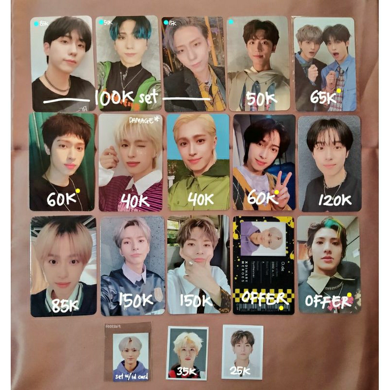 Jual XDINARY HEROES GUNIL JUNGSU GAON ODE JUNHAN JOOYEON PHOTOCARD PC ...