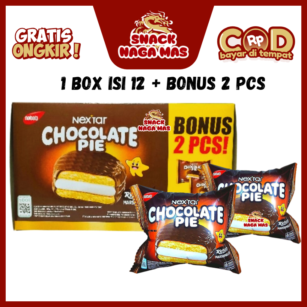 Jual NABATI NEXTAR CHOCOLATE PIE LOTTE NEXTAR CHOCO PIE BOLU NIKMAT ...