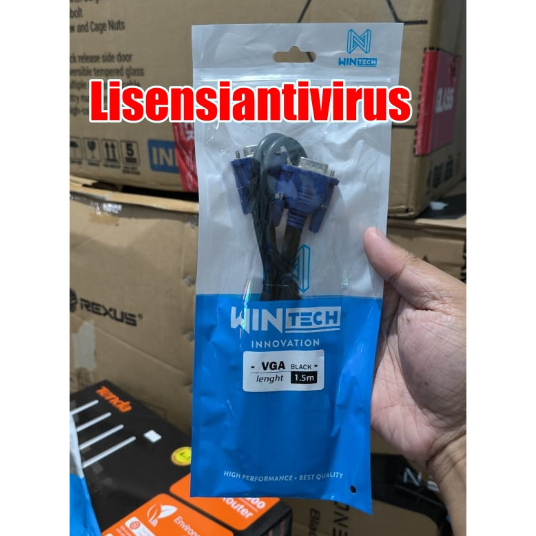 Jual Kabel VGA ( 3+5 ) Standart Panjang 1.5 Meter male - male untuk Monitor | Shopee Indonesia