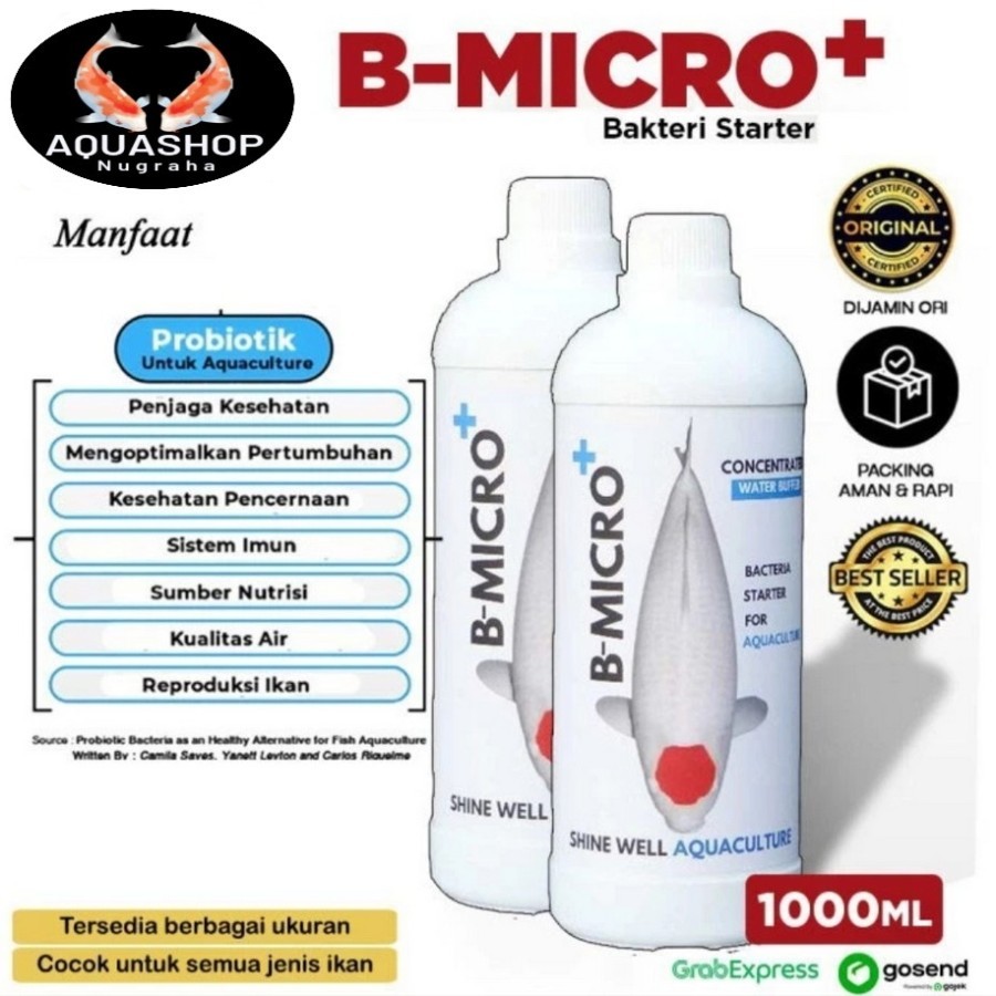Jual BMikro Bakteri Starter Penjernih Air Dan Pengurai Amonia 1Liter Original | Shopee Indonesia