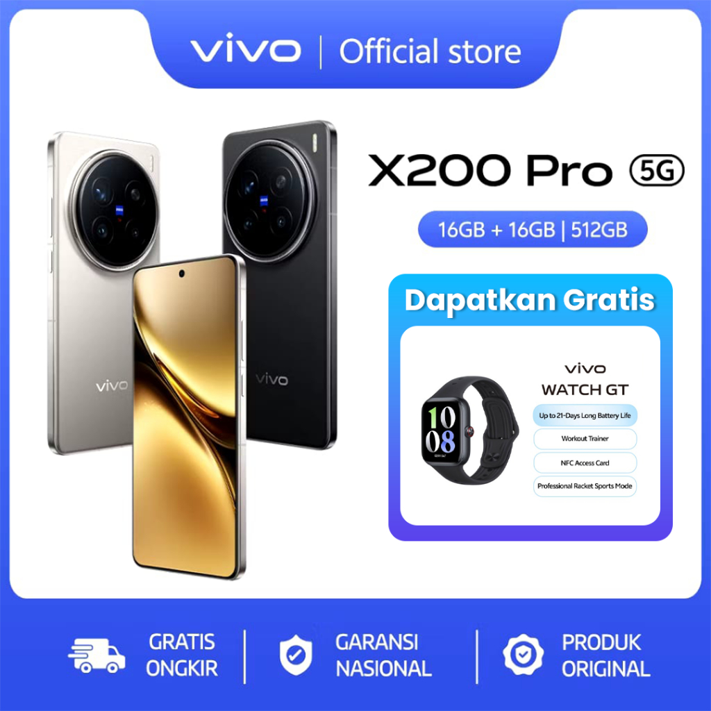 Jual Vivo X200 Pro (16/512GB) - 200MP ZEISS APO Telephoto Camera ...