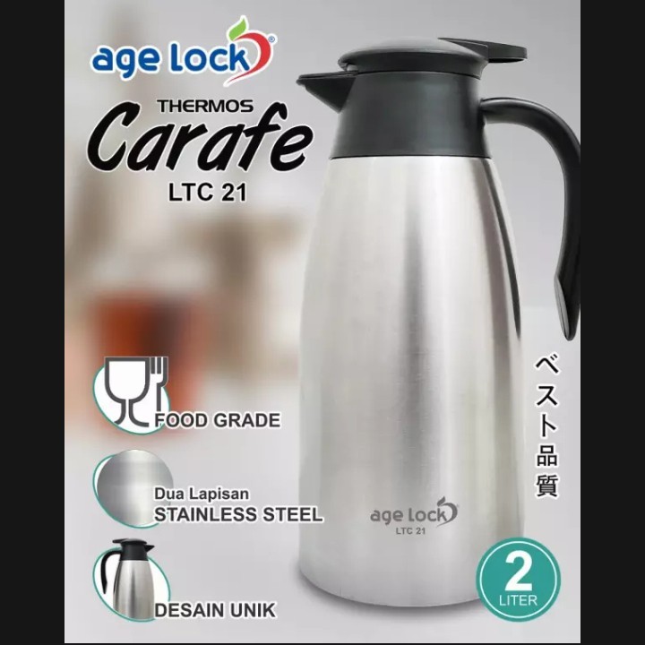 Jual Termos Carafe Age Lock LTC - 21 Termos Air Panas/Dingin Stainless ...