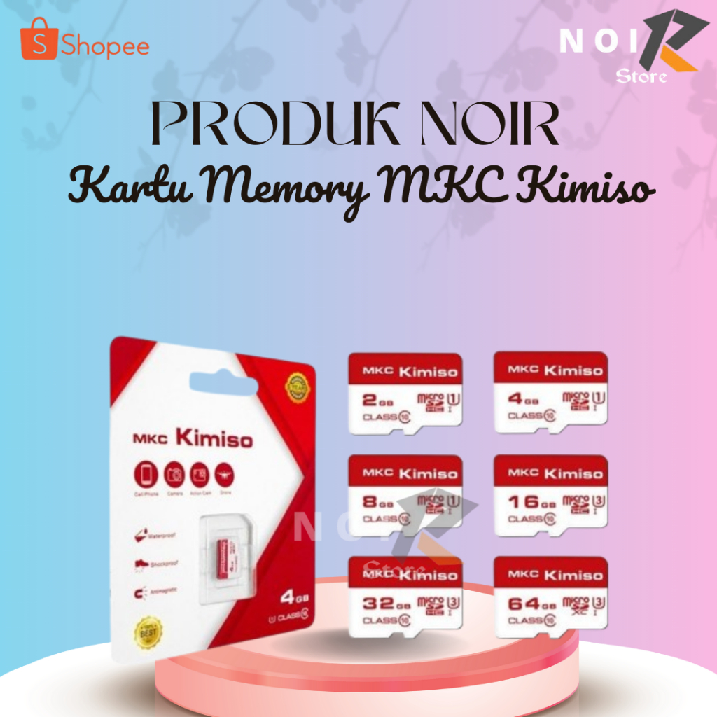 Jual NOIR Kartu Memory MKC Kimiso Micro SD Premium High Speed Class 10 Original | Shopee Indonesia