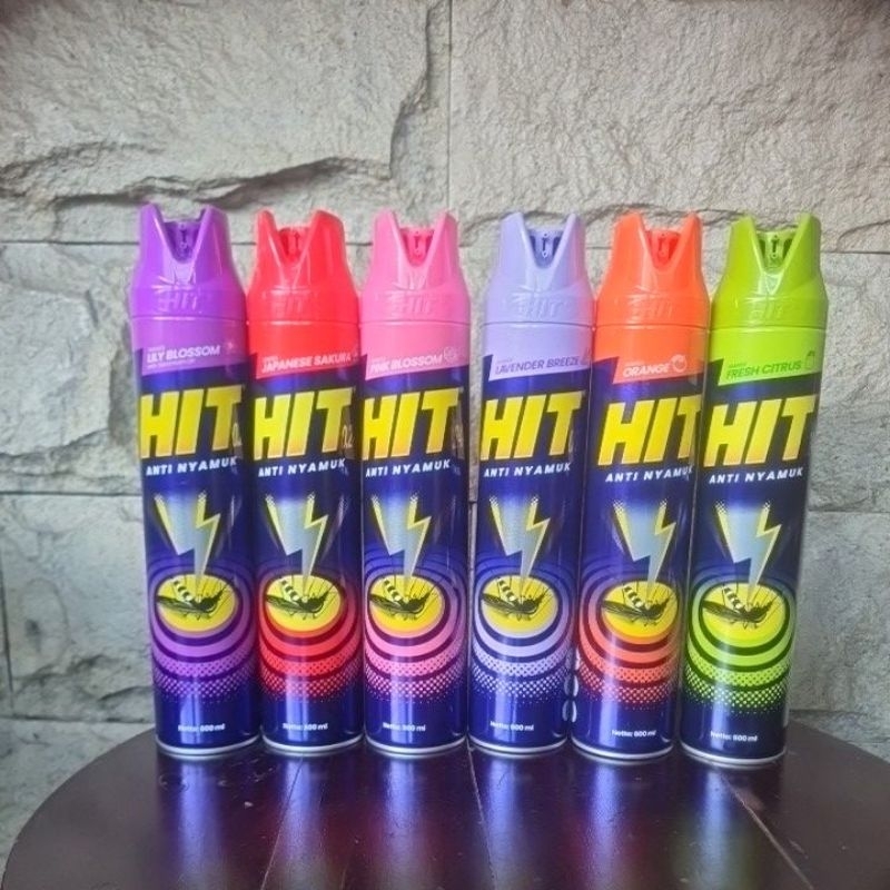 Jual HIT Semprot Obat AntiNyamuk 600ml || HIT AEROSOL 600ML | Shopee ...