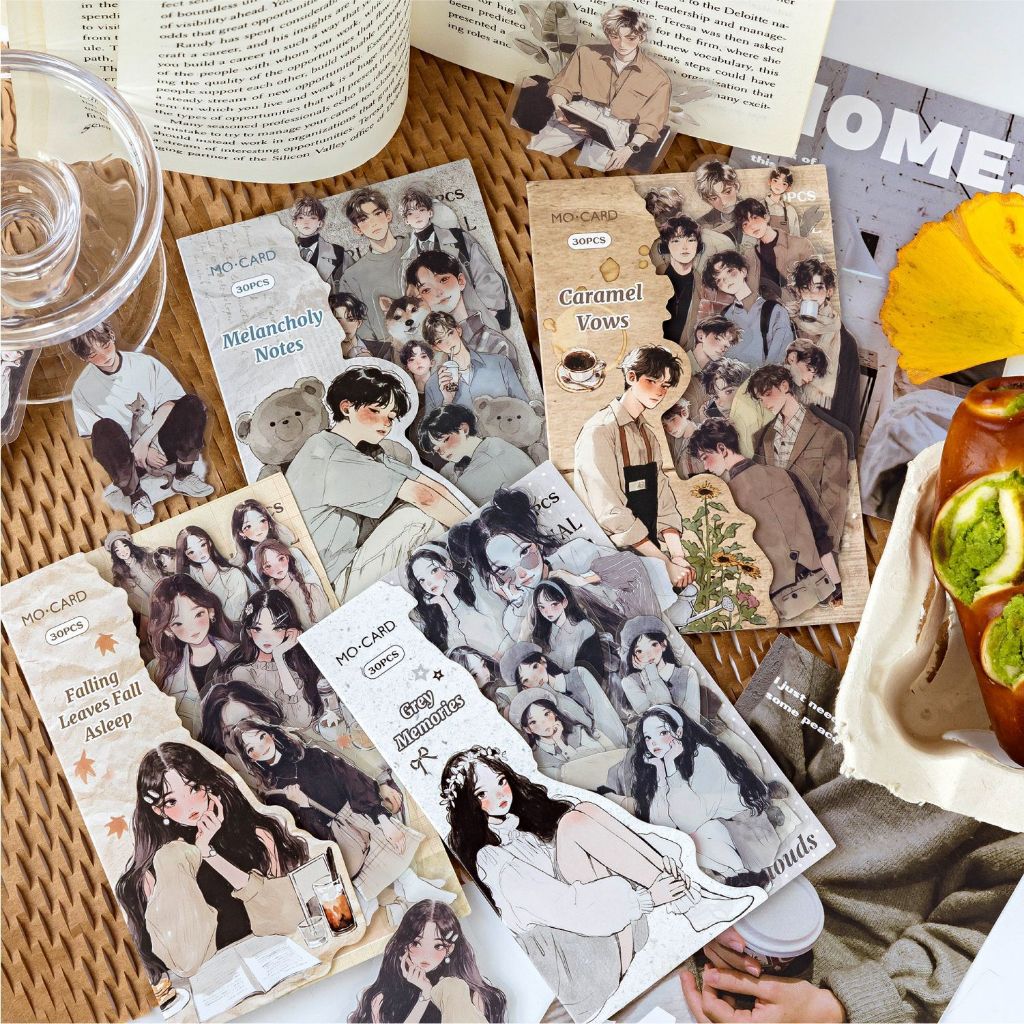 Jual [Artopia] 30pcs Sticker Girl's Journal Girl Boy Cewek Cowok Korea ...