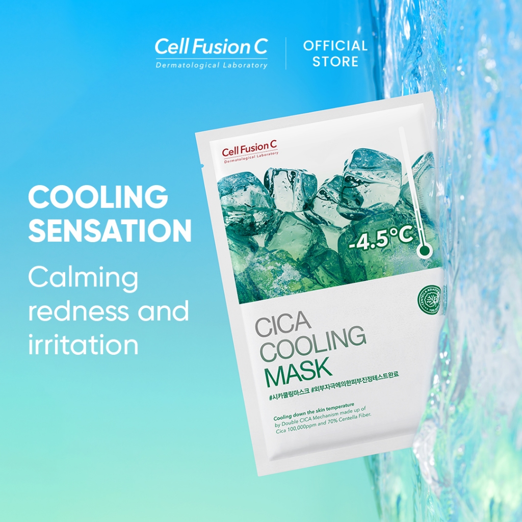 Jual CELL FUSION C - Post α Cica Cooling Mask | Shopee Indonesia