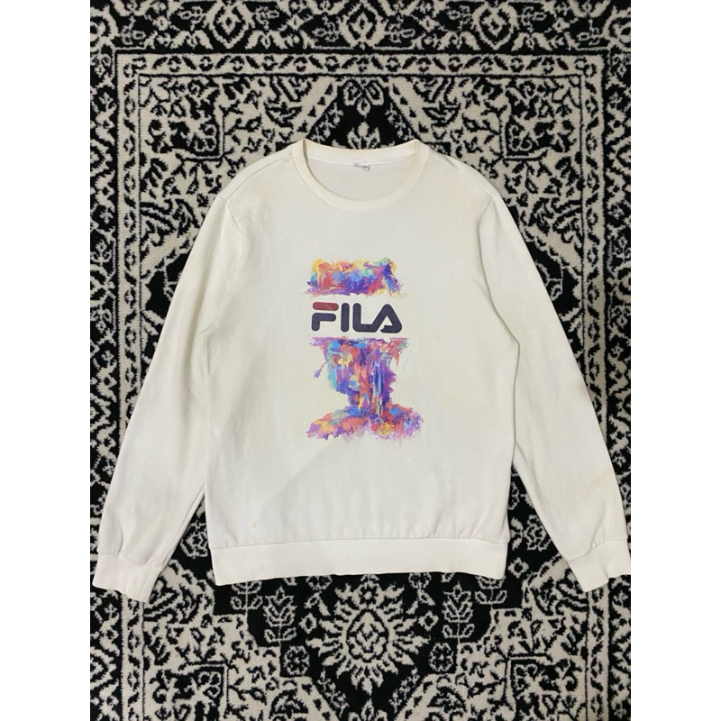 Jual crewneck fila ( second brand ) | Shopee Indonesia