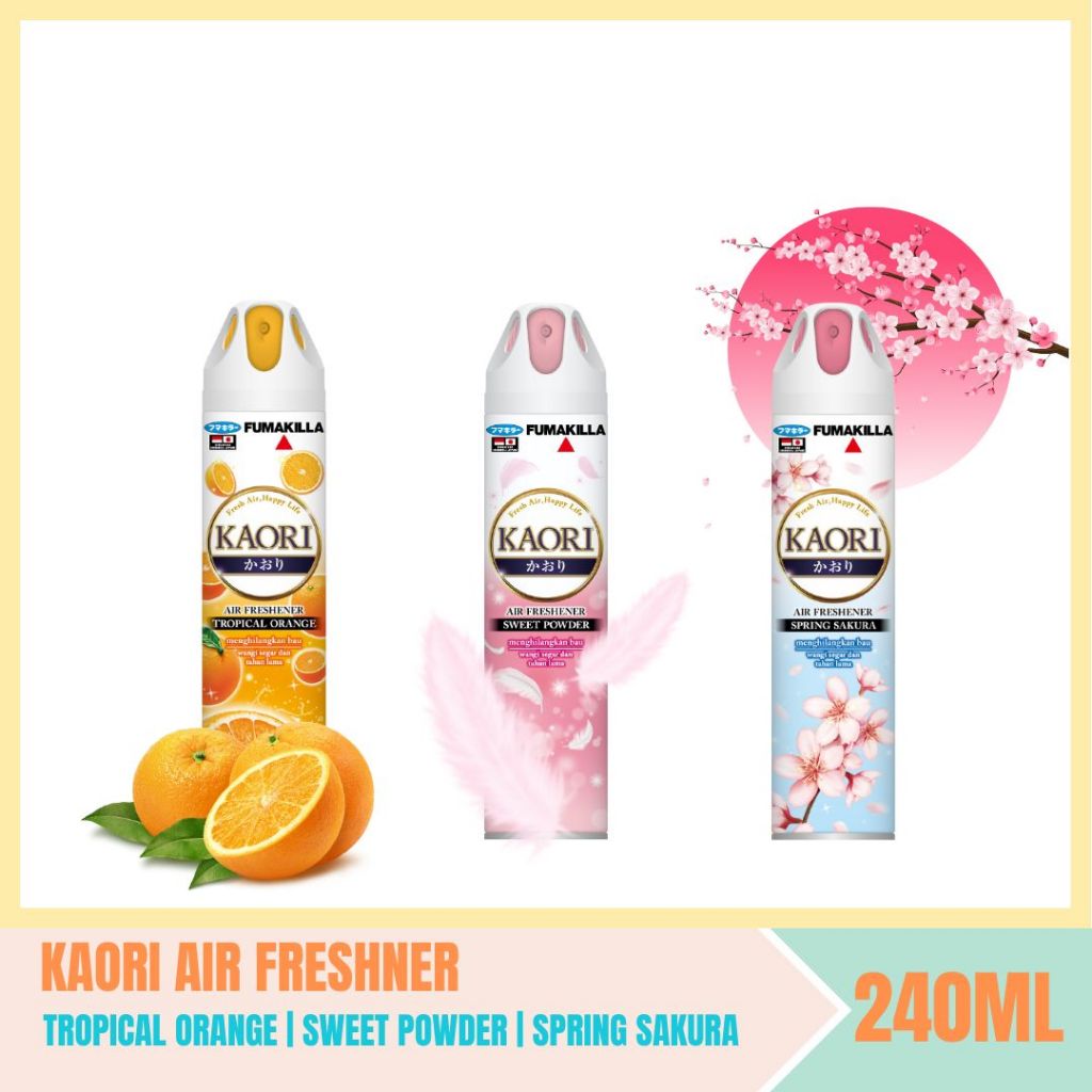 Jual Fumakilla Kaori Air Freshener Sweet Powder Spring Sakura Tropical ...