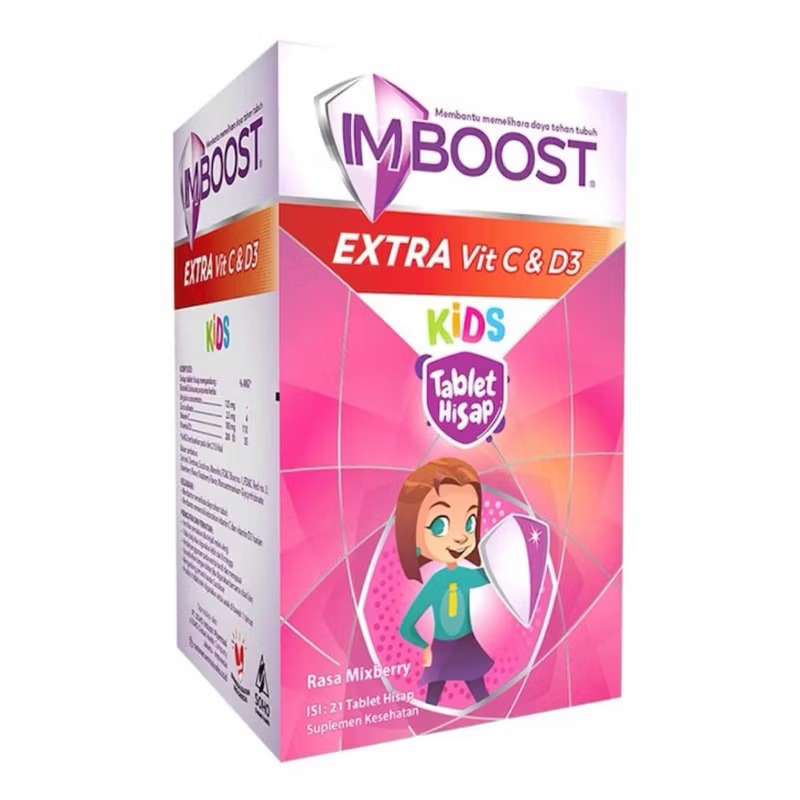 Jual Imboost Kids Tablet Hisap Extra Vit C&D3 21 Tablet | Shopee Indonesia