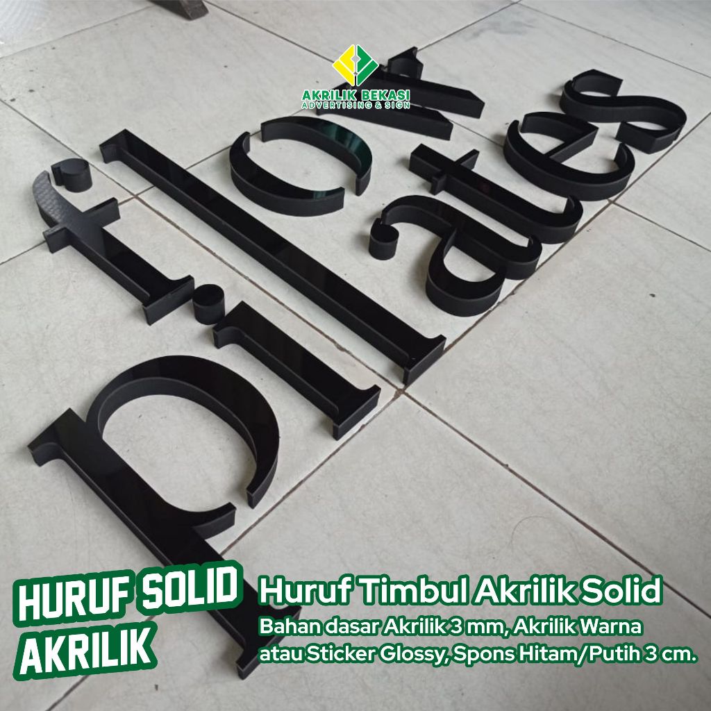 Jual Letter sign akrilik solid | custom akrilik | Shopee Indonesia
