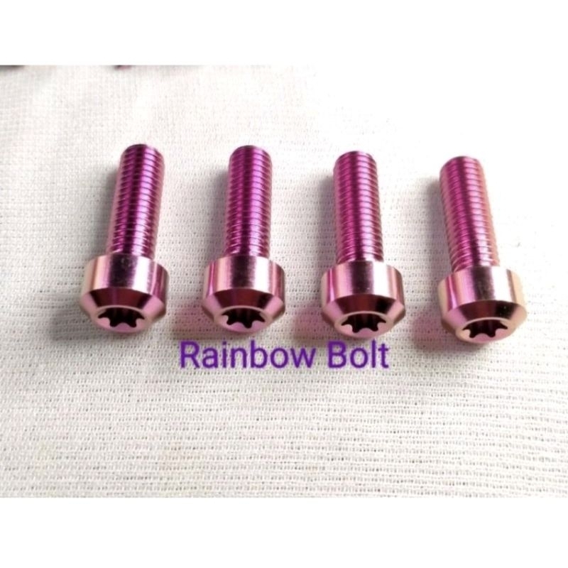 Jual 1 Set 4pcs Baut Titanium Raiser Setang Ninja R RR S SS Original Titanium Gr5 | Shopee Indonesia