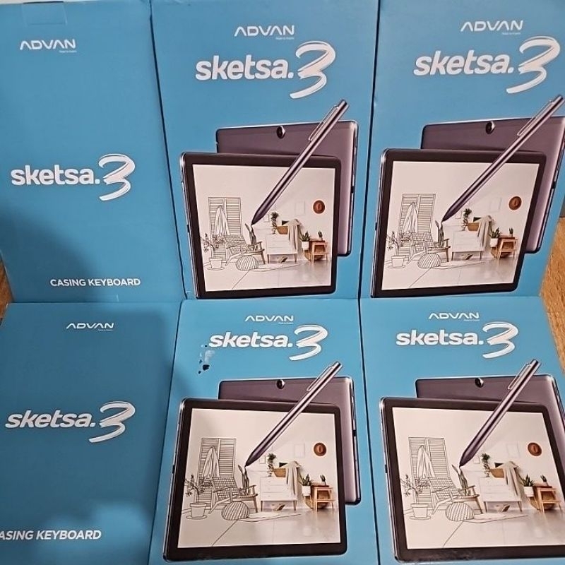 Jual advan sketsa 3 4G 6/128 free keyboard+stylus | Shopee Indonesia