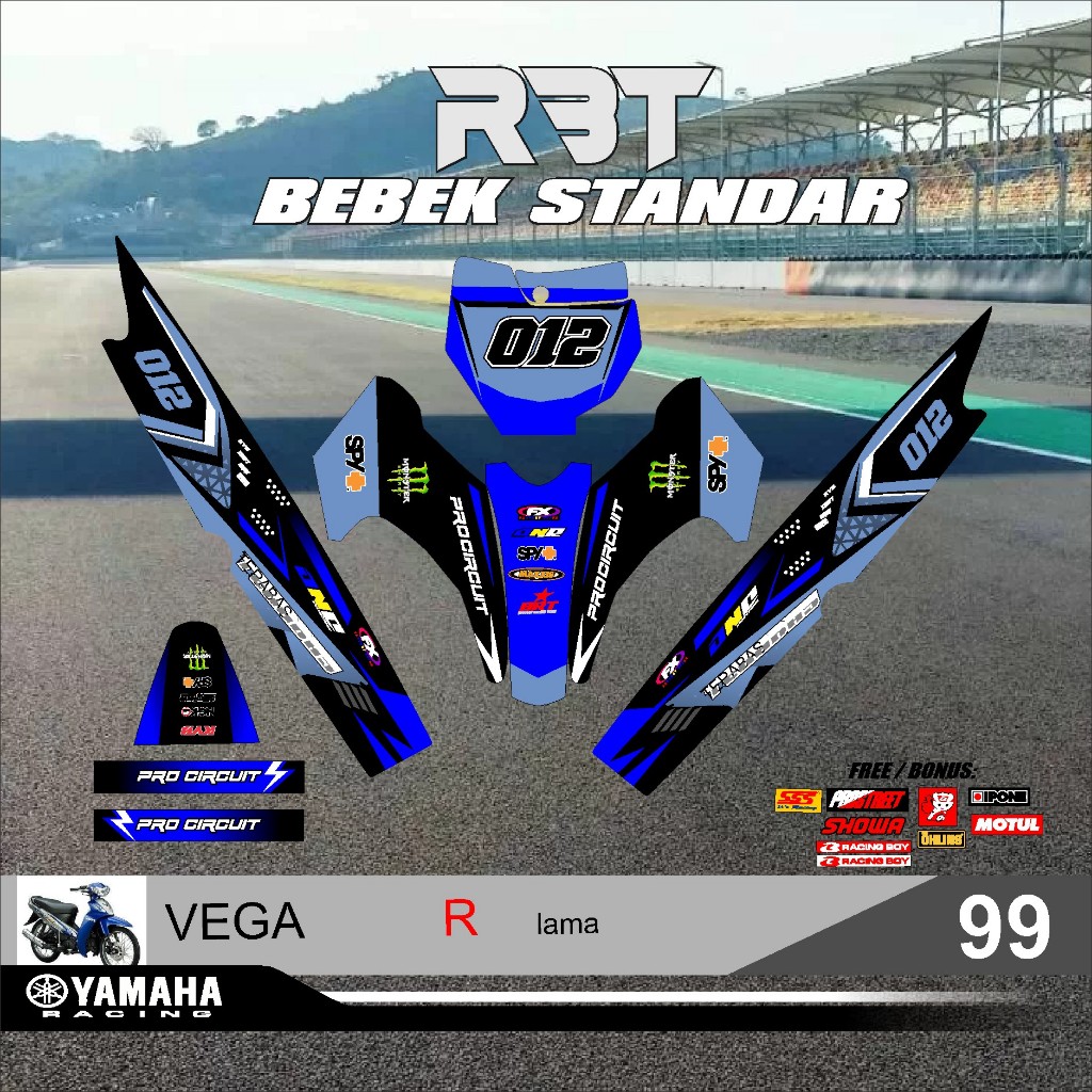 Jual (COD) STICKER RBT VEGA R OLD/ LAMA DECAL FULL BODY Rbt VEGA Bebek ...
