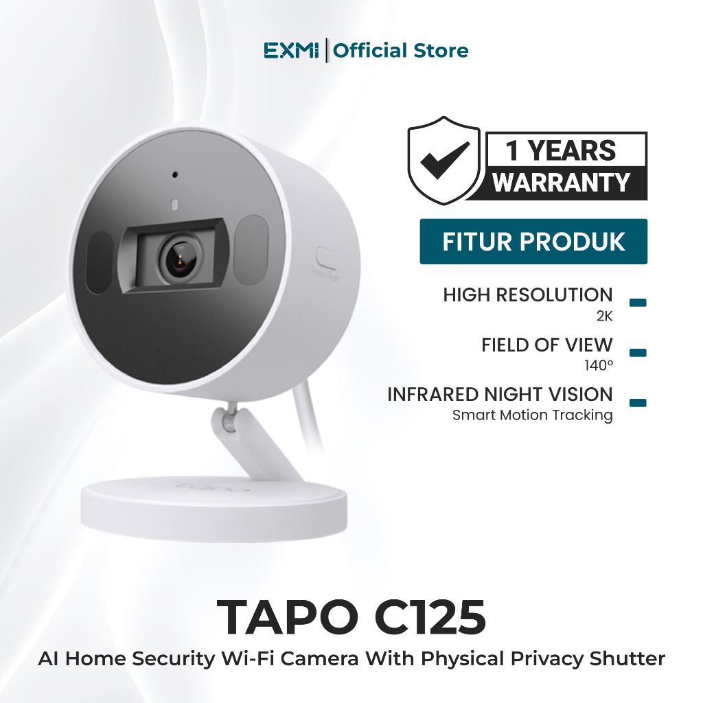 Jual Tp-Link Tapo C125 2K | AI Home Security Wi-Fi Camera | CCTV ...