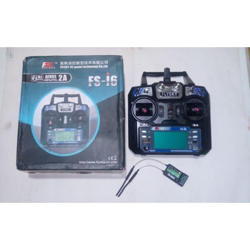 Jual Remot flysky FS-i6 Second mulus Normal + RX Receiver FS-IA6B ...