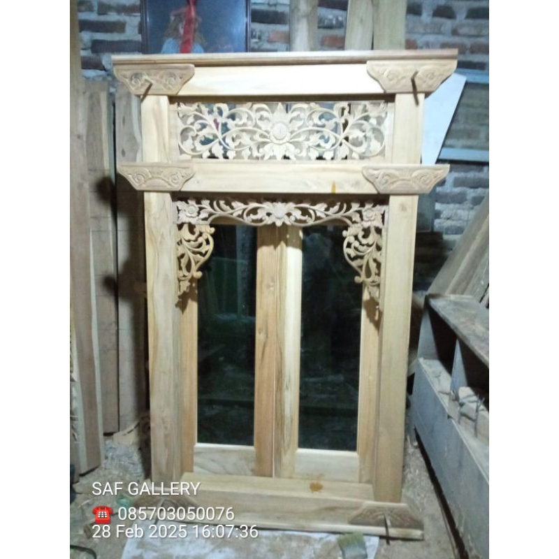 Jual JENDELA GEBYOK ANTIK MINIMALIS UKIR JEPARA (100x150) | Shopee ...